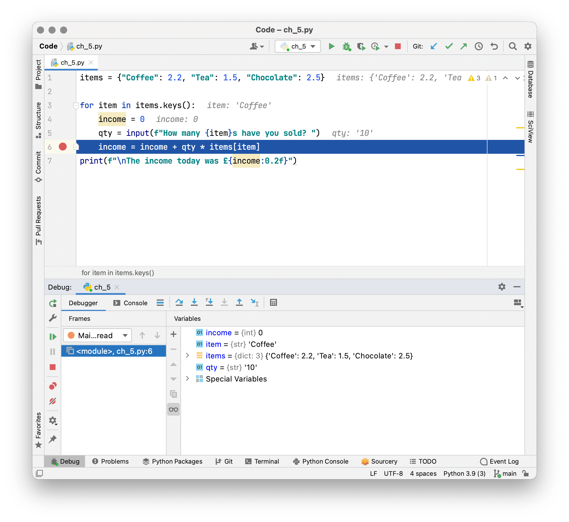 5 Dealing With Errors And Bugs The Python Coding Book